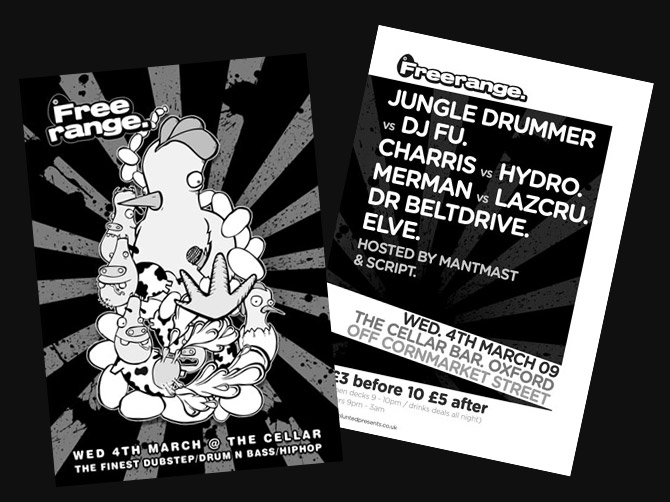 Free Range flyers - Ralph Peskett | Graphic Design and Communication