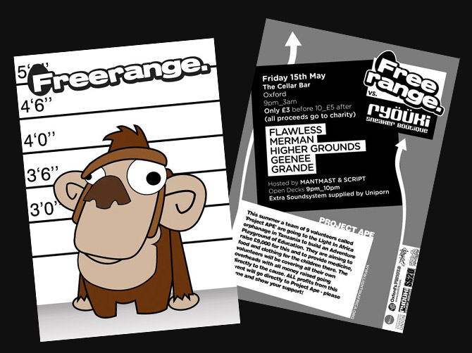 Free Range flyers - Ralph Peskett | Graphic Design and Communication