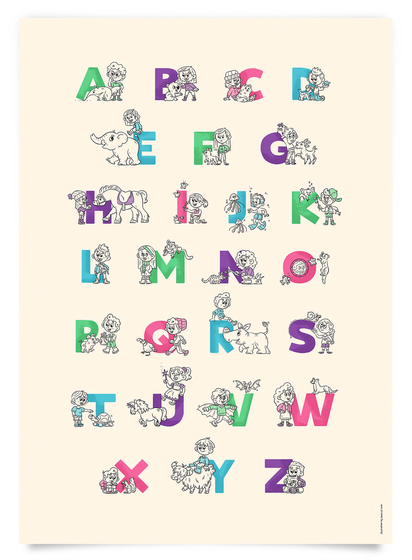 Alphabet Poster - skwirrol