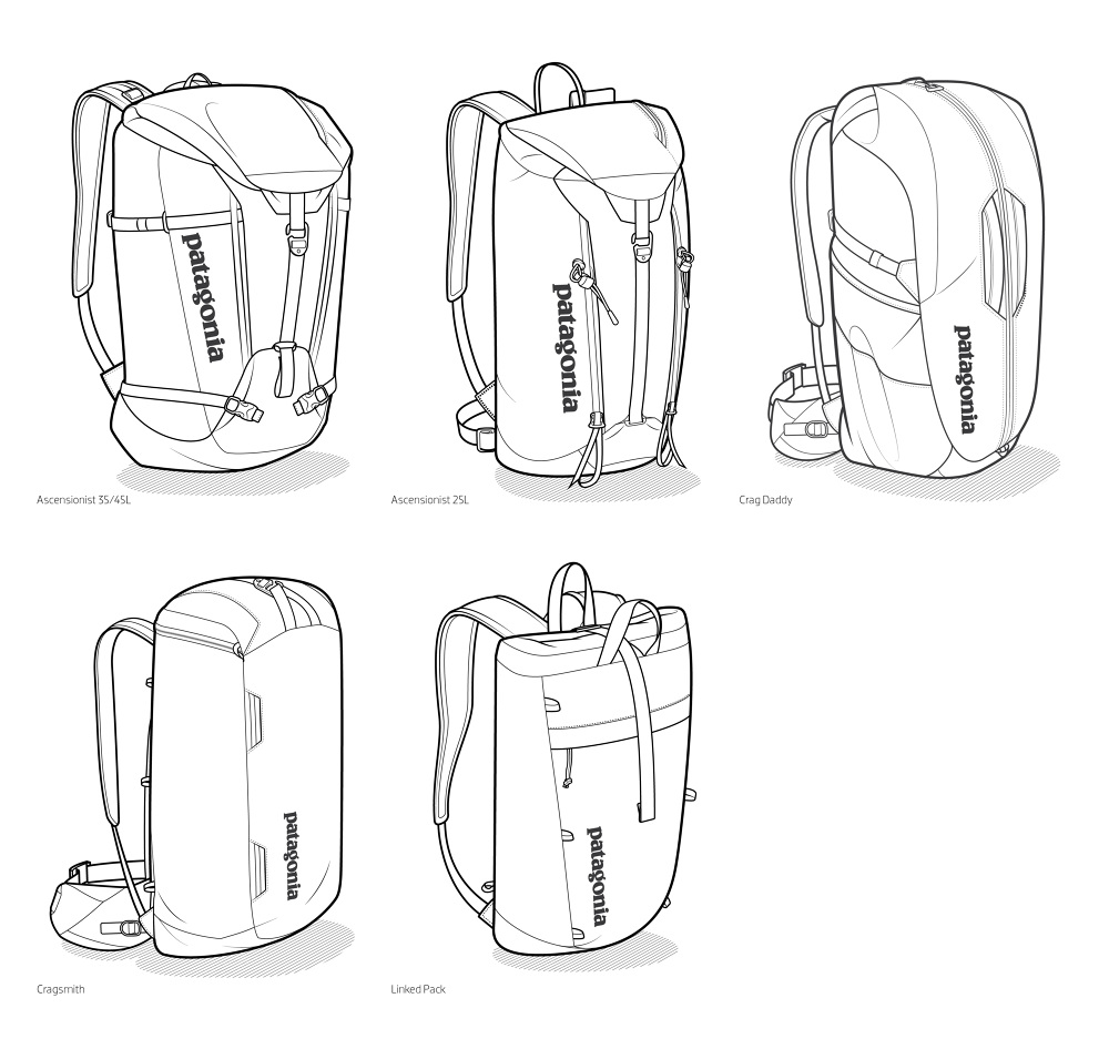 Patagonia - Technical Illustrator - Technical Illustration, Vector ...