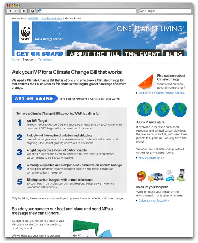 WWF - Get on Board - Cookie