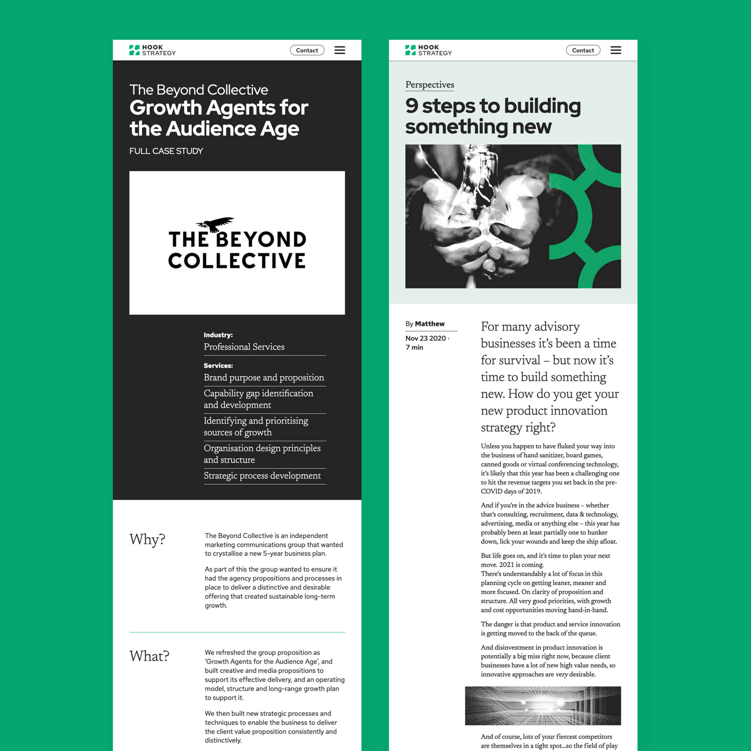 A bespoke website design to help articulate a refreshed strategy ...