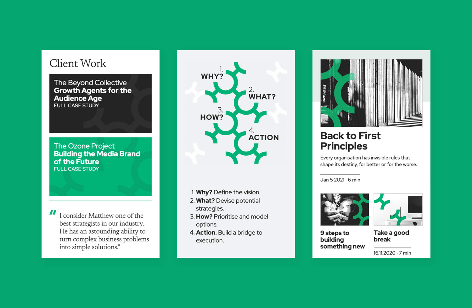 A bespoke website design to help articulate a refreshed strategy ...