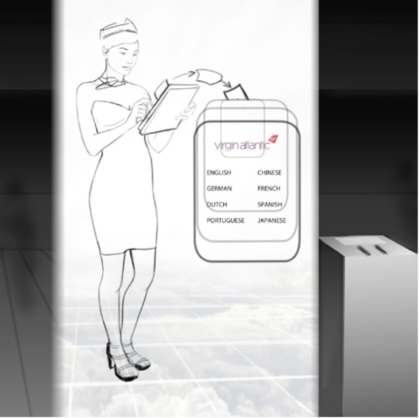 Virgin Atlantic Check-in Kiosk - Truite Rouge