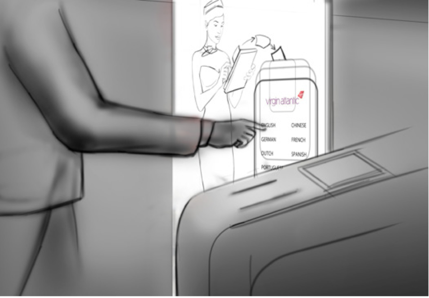 Virgin Atlantic Check-in Kiosk - Truite Rouge