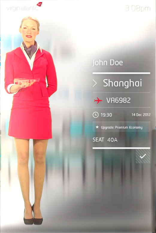 Virgin Atlantic Check-in Kiosk - Truite Rouge