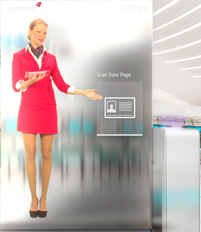 Virgin Atlantic Check-in Kiosk - Truite Rouge