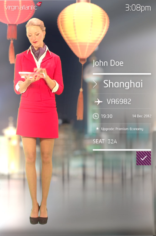 Virgin Atlantic Check-in Kiosk - Truite Rouge