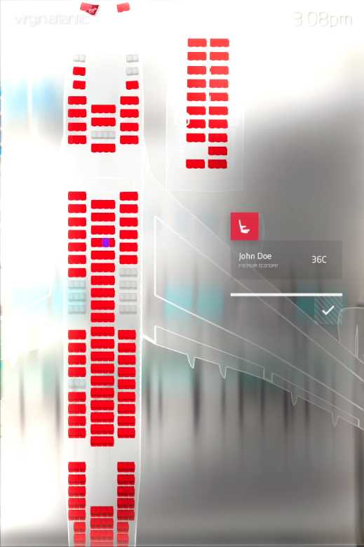 Virgin Atlantic Check-in Kiosk - Truite Rouge