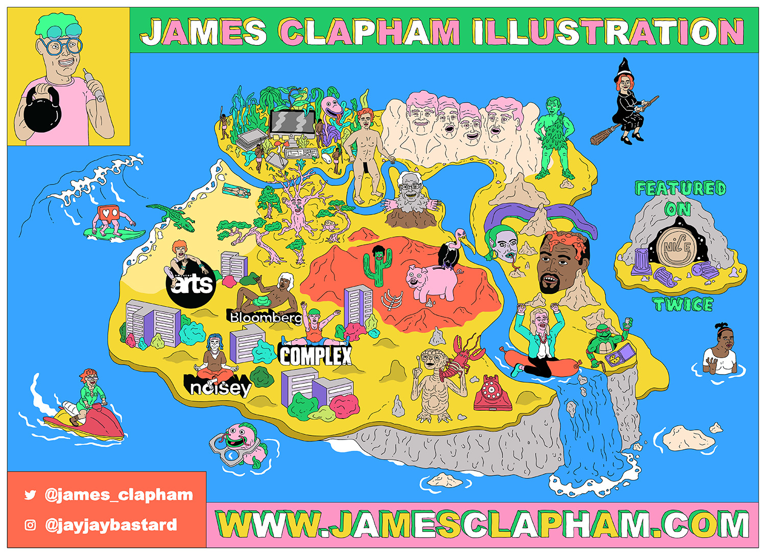 Calling Card - James Clapham Illustration