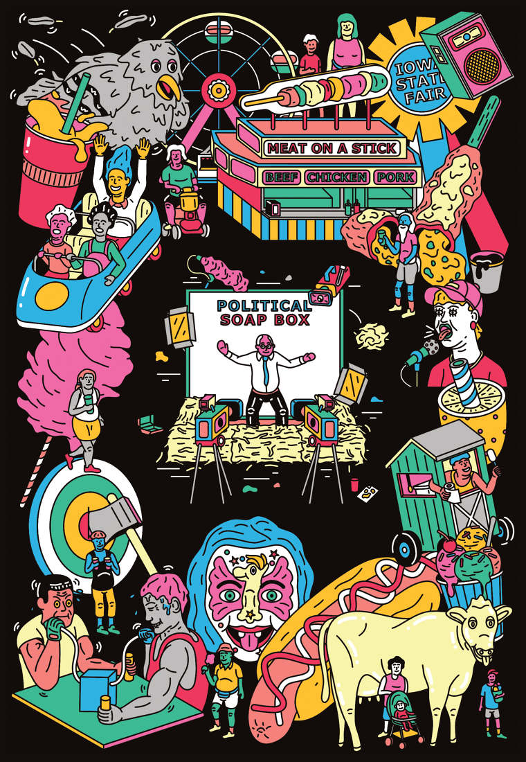 Lucky Peach Magazine - James Clapham Illustration