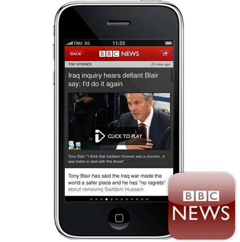 BBC News iPhone App - Noble Union