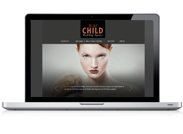 Wild Child Modeling Website Design - David Vargas