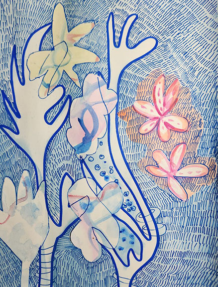 COLLAGE PAINTING - Meg Graham