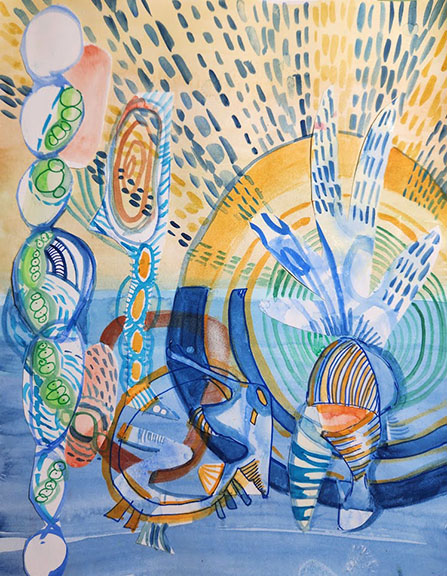 COLLAGE PAINTING - Meg Graham