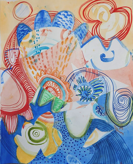 COLLAGE PAINTING - Meg Graham