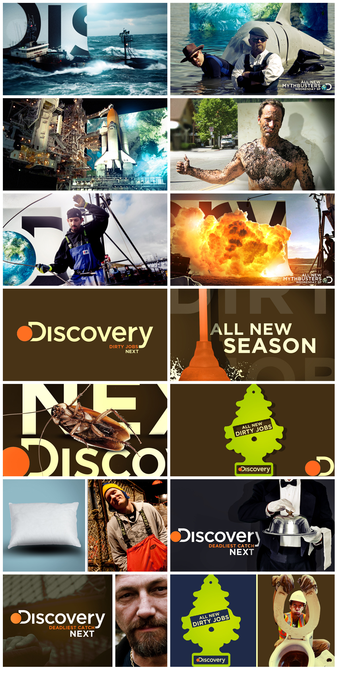 Discovery Channel Rebrand - Nate Howe Freelance Design + Art Direction