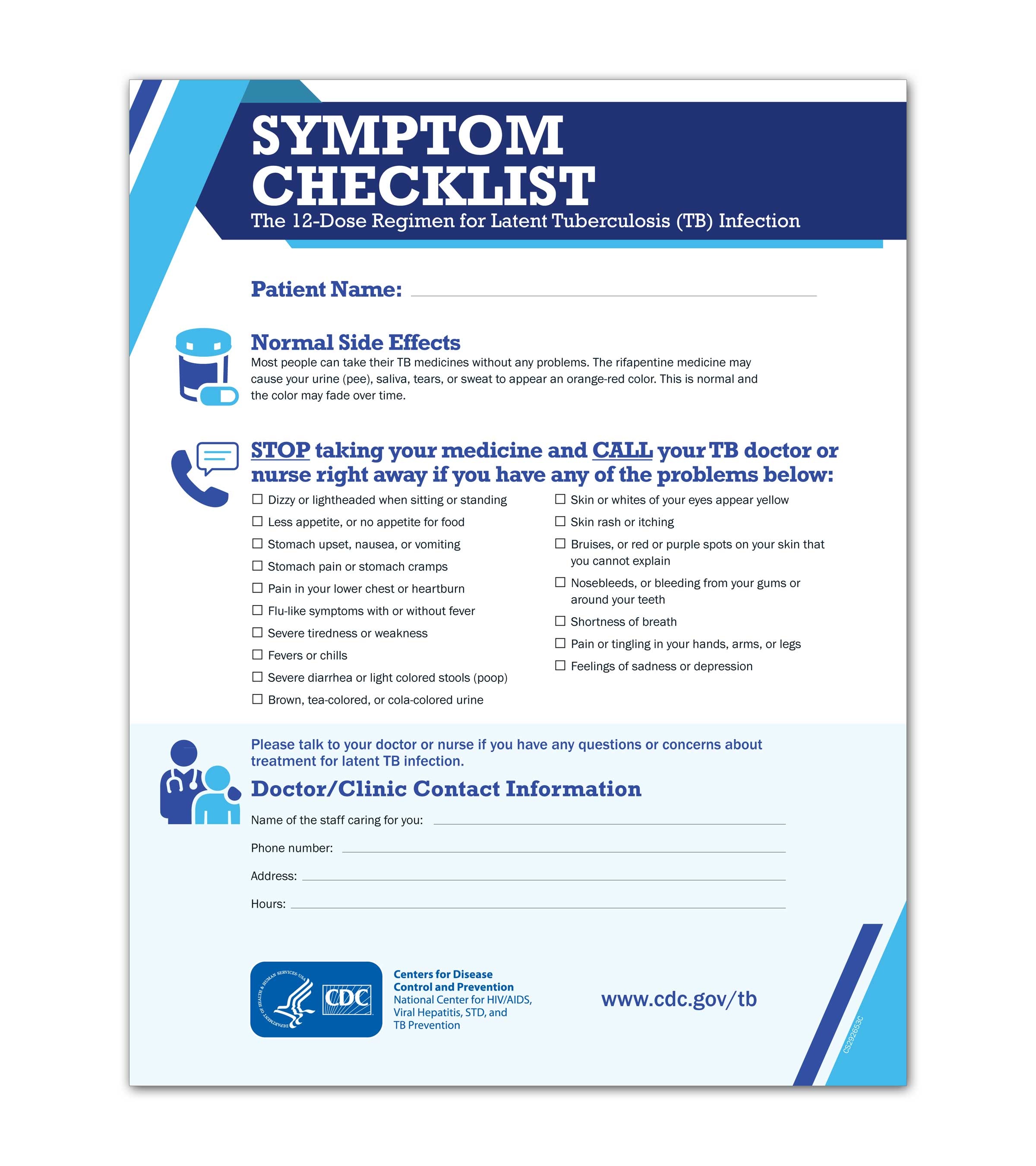 Latent TB Infection Materials - Steve Mann Design