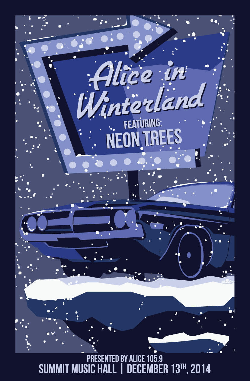 Alice in Winterland Concert Posters - Matthew Watkins Graphic Design