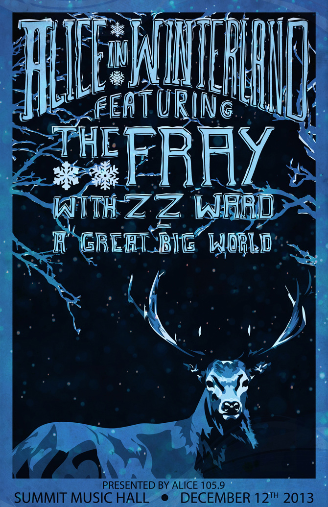 Alice in Winterland Concert Posters - Matthew Watkins Graphic Design