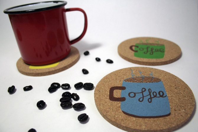Coffee coasters - memo