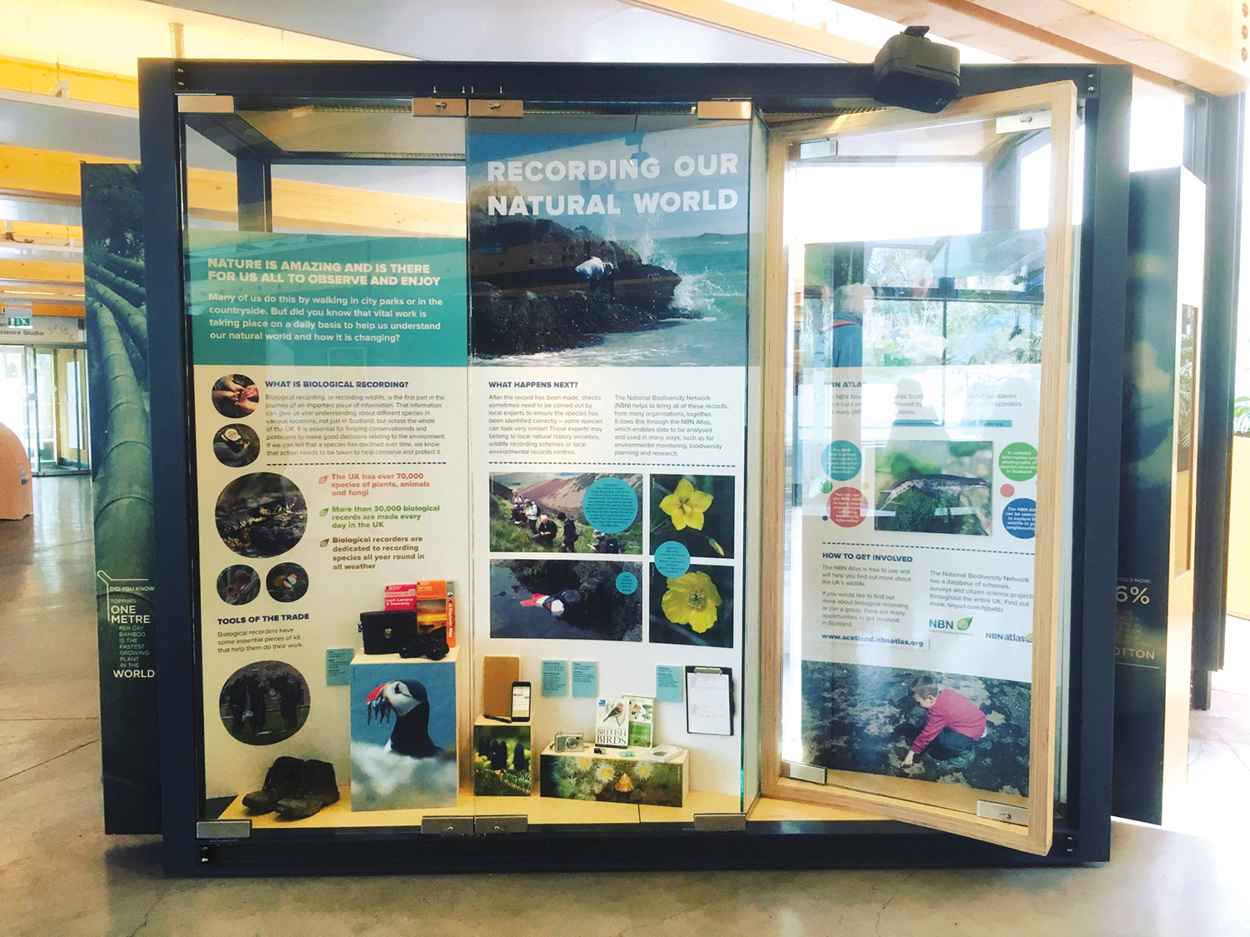 National Biodiversity Network display at Royal Botanic Garden Edinburgh ...