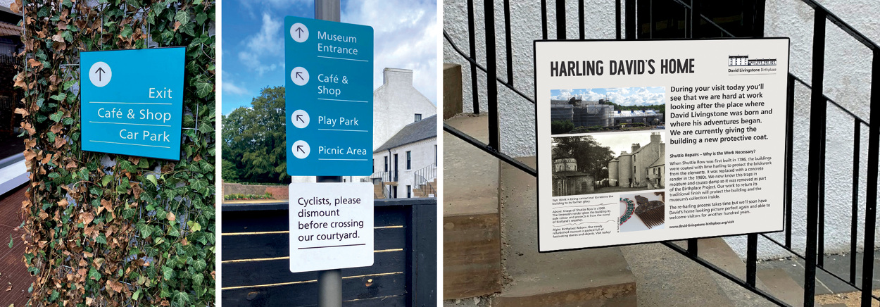 David Livingstone Birthplace External Signage and Interpretation - Tea ...