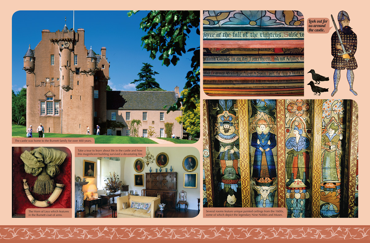 Crathes Castle Threshold Panels - Tea & Type