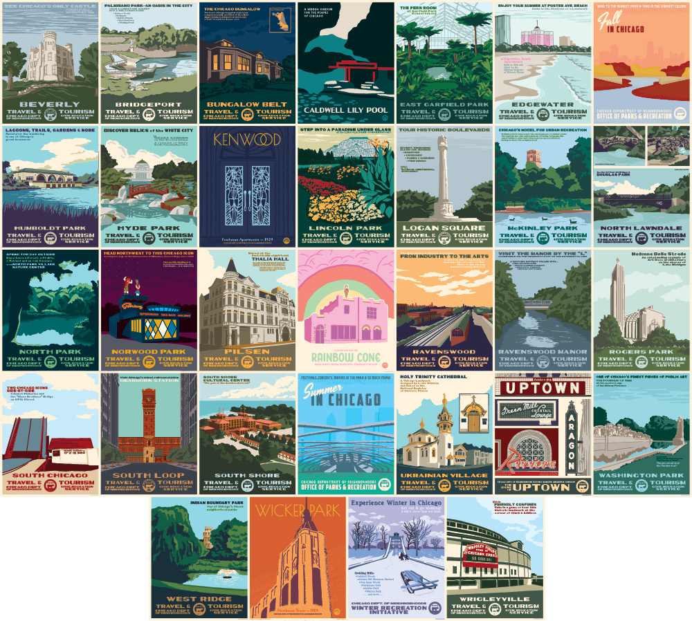 Neighborhood Tourism - Steve Shanabruch Graphic Design | Chicago, IL