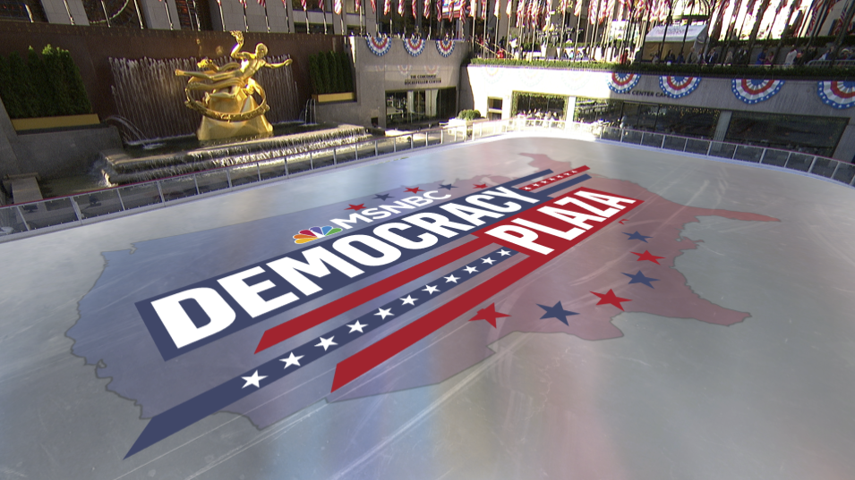 Democracy Plaza Logo, MSNBC 2016 Election - LauraZito.com