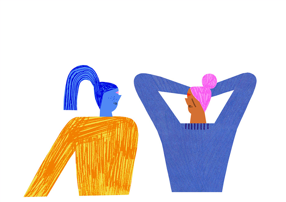 Chit-chat - irene servillo illustration