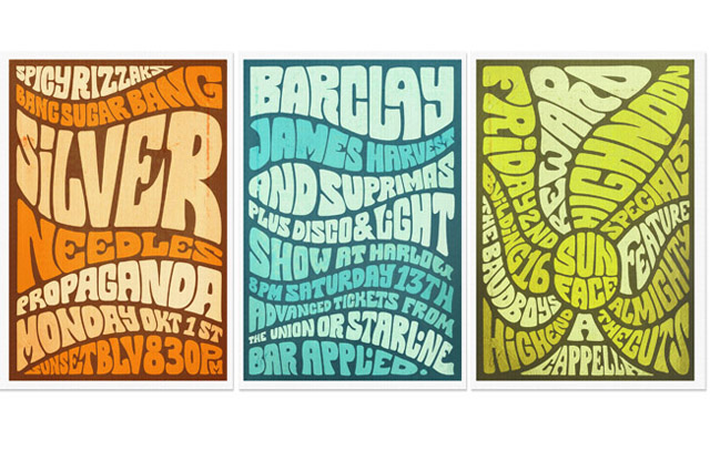 retro typography poster