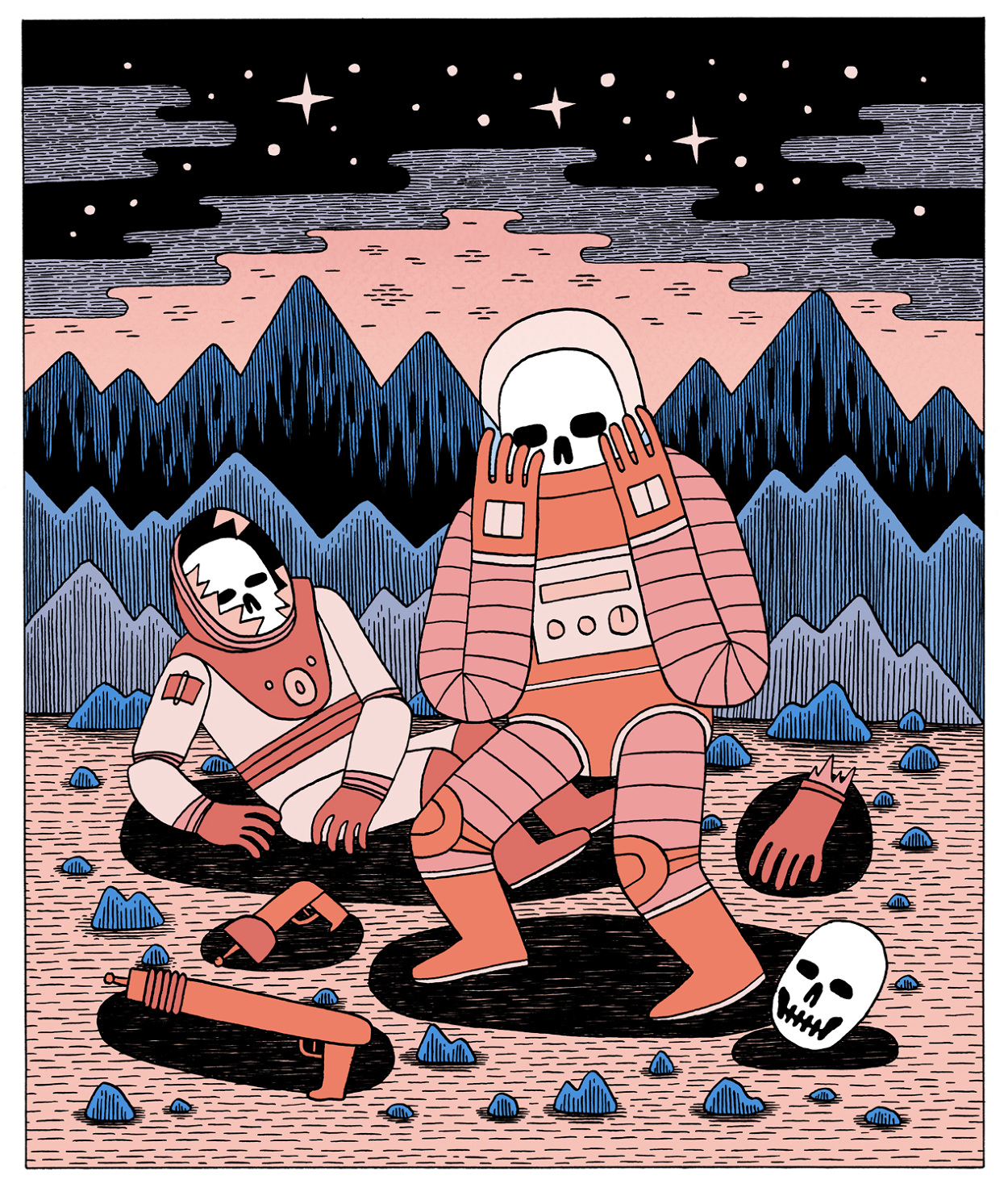 Space Travellers - Jack Teagle Illustration