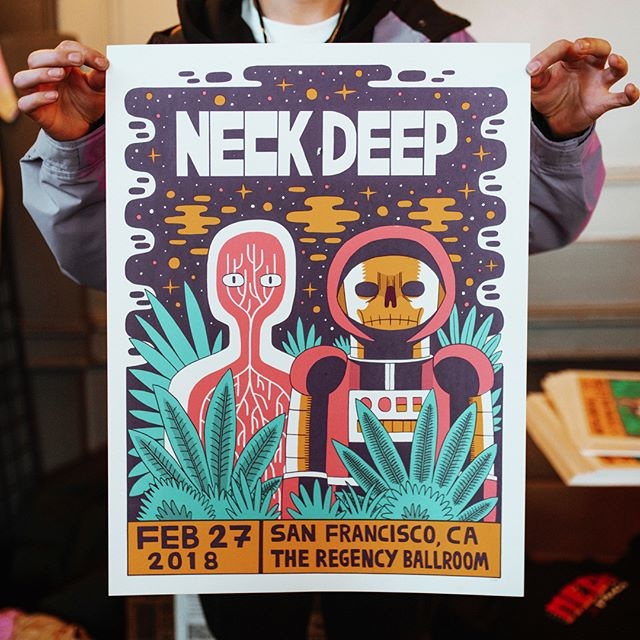 Neck Deep - Jack Teagle Illustration