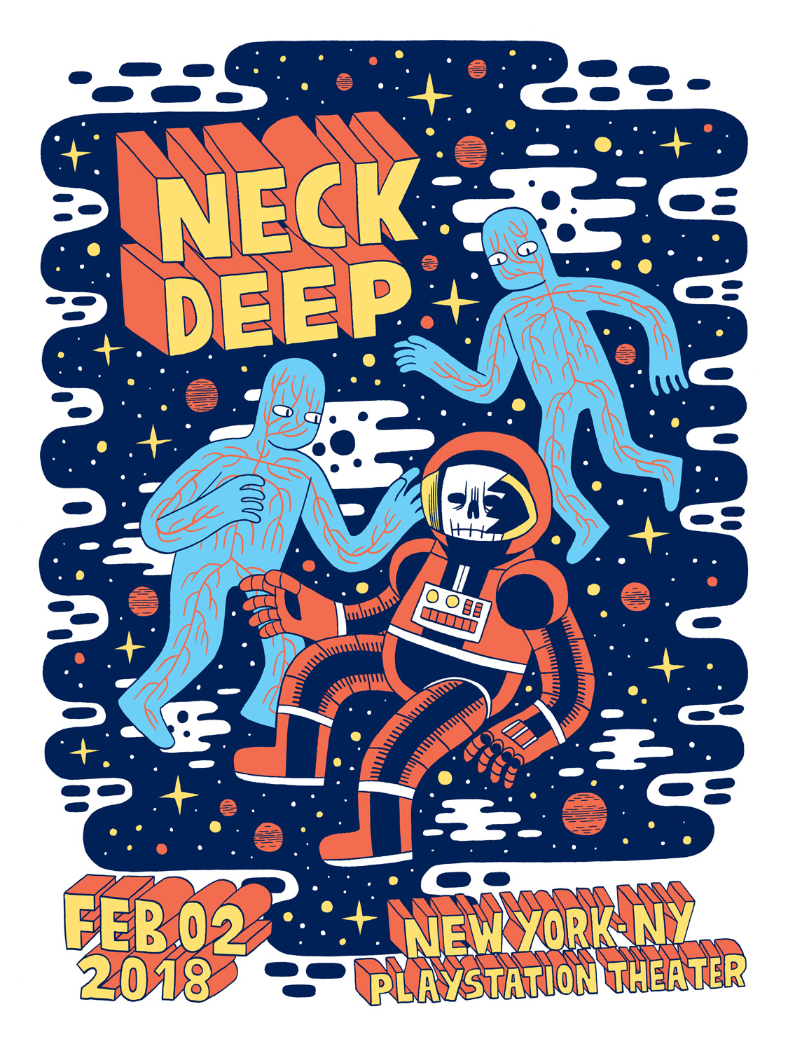 Neck Deep - Jack Teagle Illustration