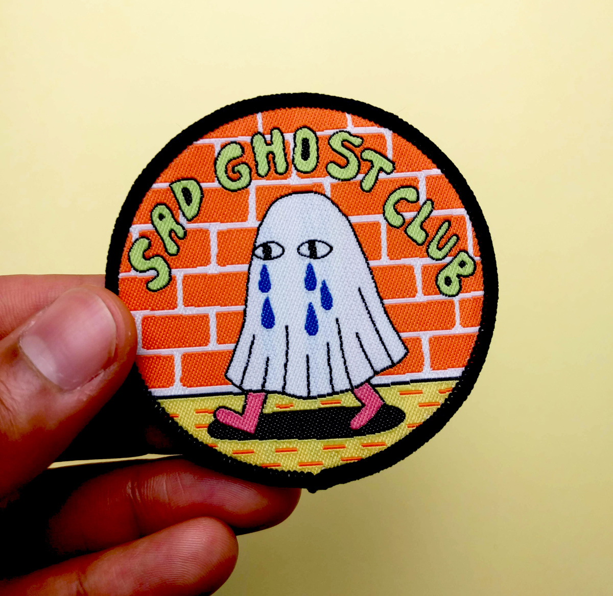 Sad Ghost Club - Embroidered Patches - Jack Teagle Illustration