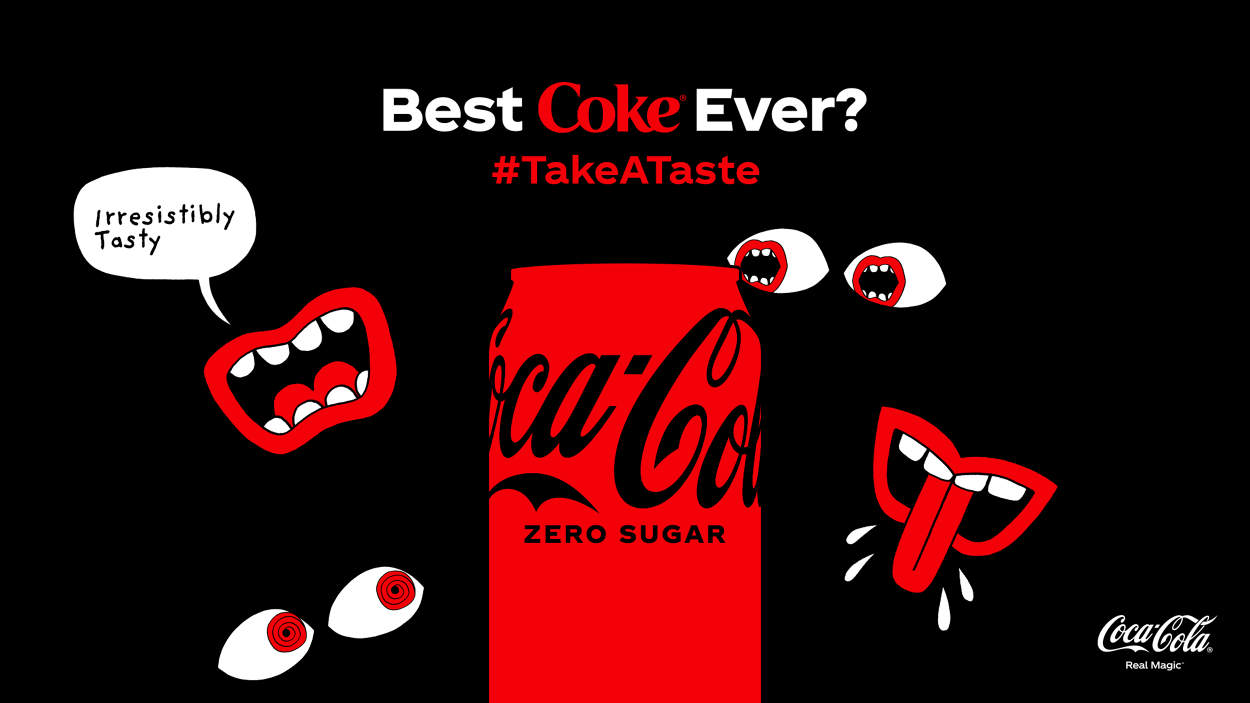Coca Cola Zero - Take a Taste - Jack Teagle Illustration