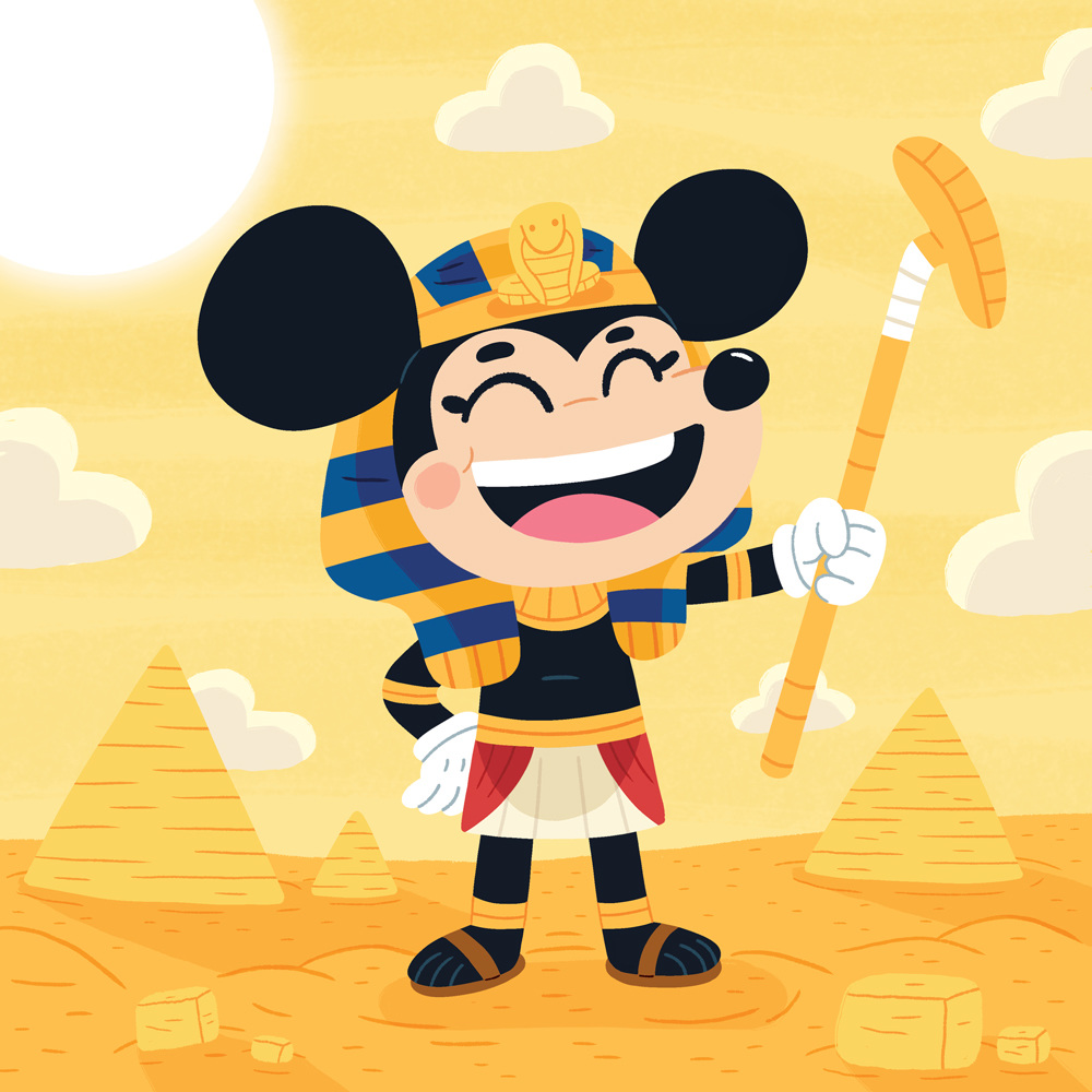 Pharaoh Micky - SAM RENNOCKS ILLUSTRATION