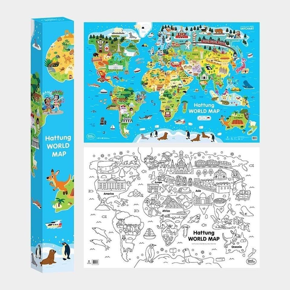 ChumKids: World Map - SAM RENNOCKS ILLUSTRATION