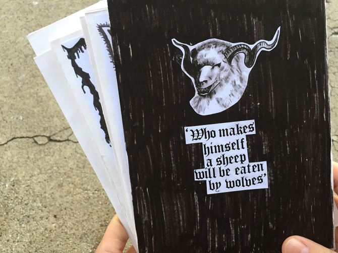 DESIGN: Black Metal fanzine - Leonie Cicirello Design Archive