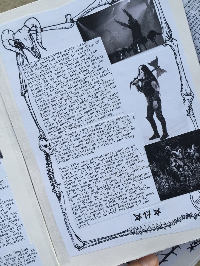 DESIGN: Black Metal fanzine - Leonie Cicirello Design Archive