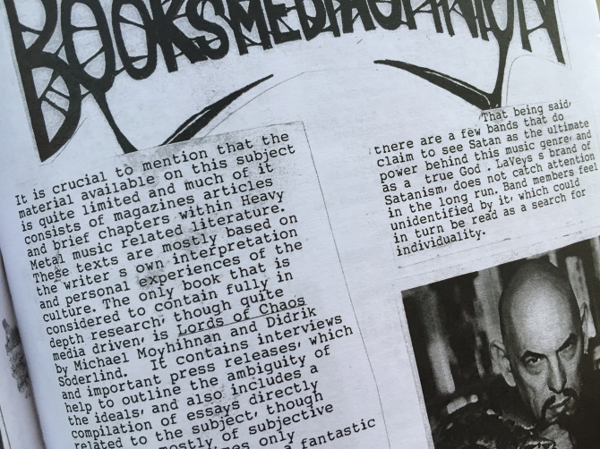 DESIGN: Black Metal fanzine - Leonie Cicirello Design Archive