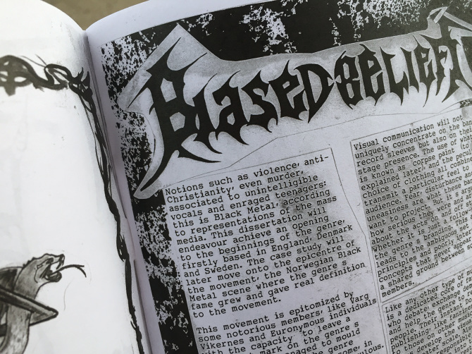 DESIGN: Black Metal fanzine - Leonie Cicirello Design Archive