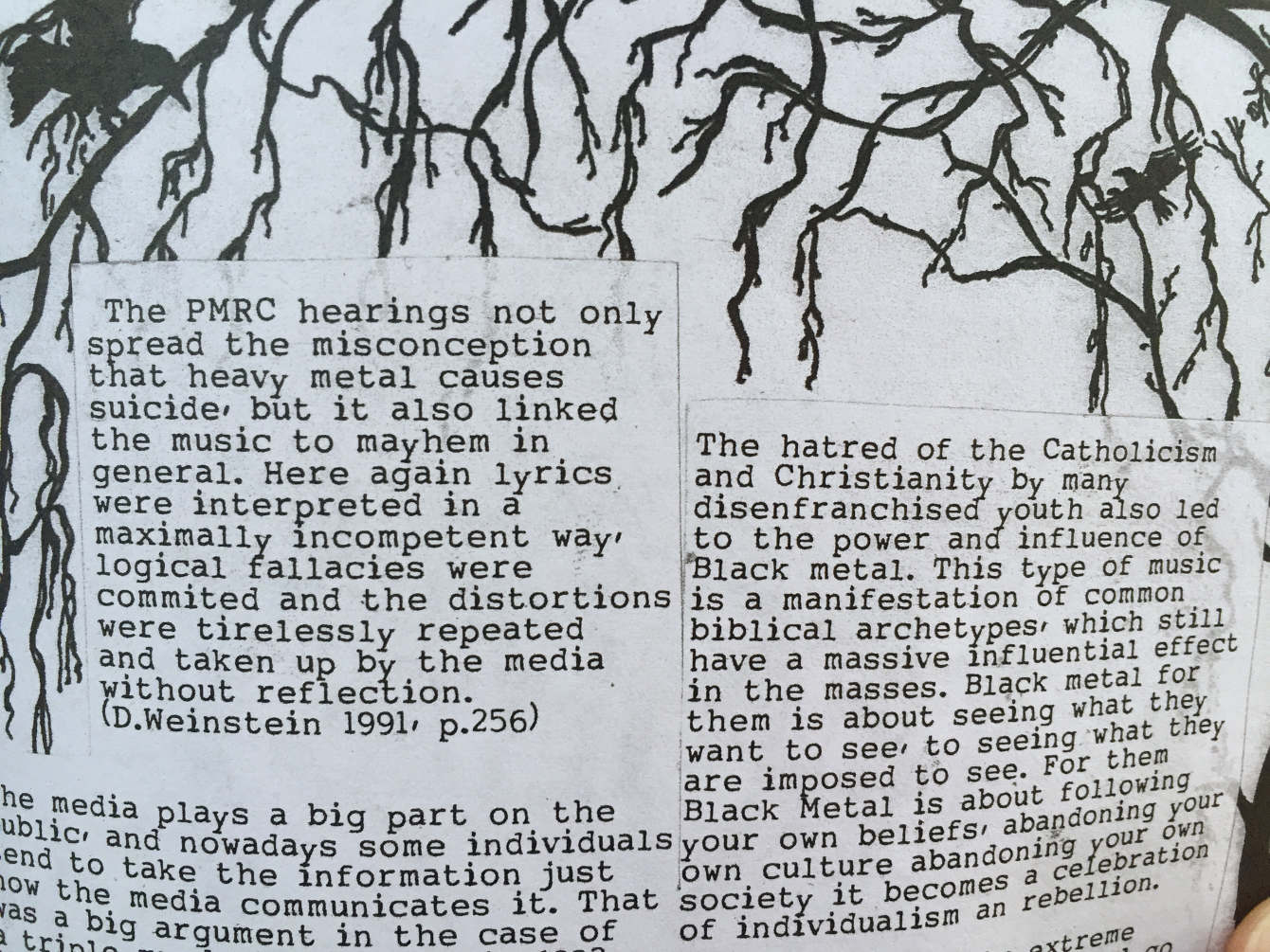 DESIGN: Black Metal fanzine - Leonie Cicirello Design Archive