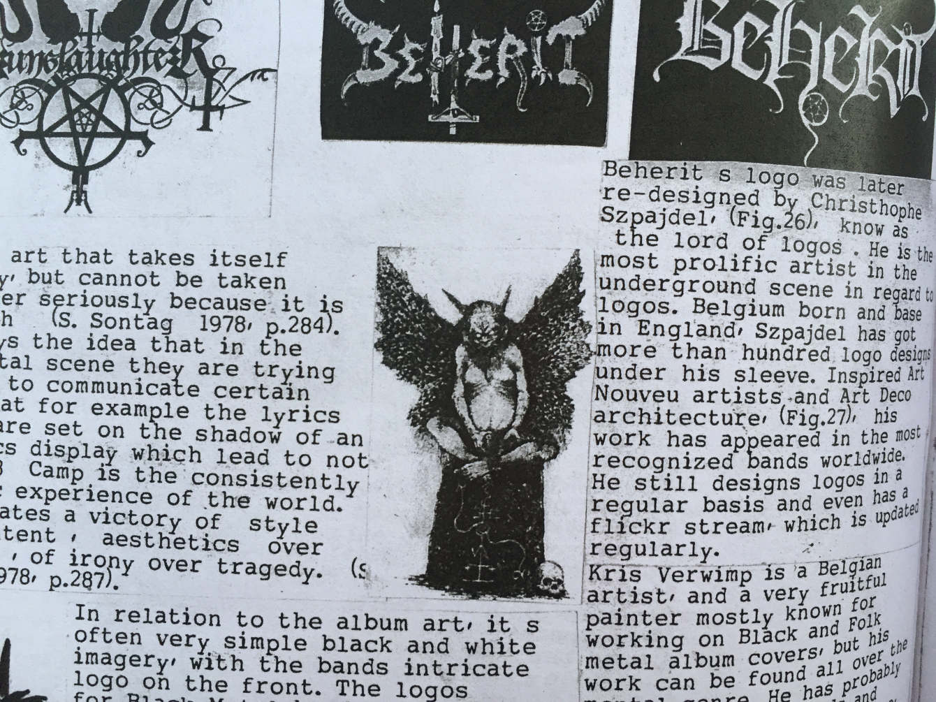 DESIGN: Black Metal fanzine - Leonie Cicirello Design Archive