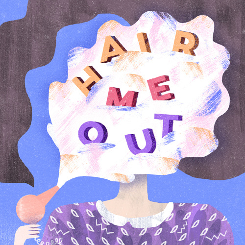 Hair Me Out Logo - Nicholas Stevenson
