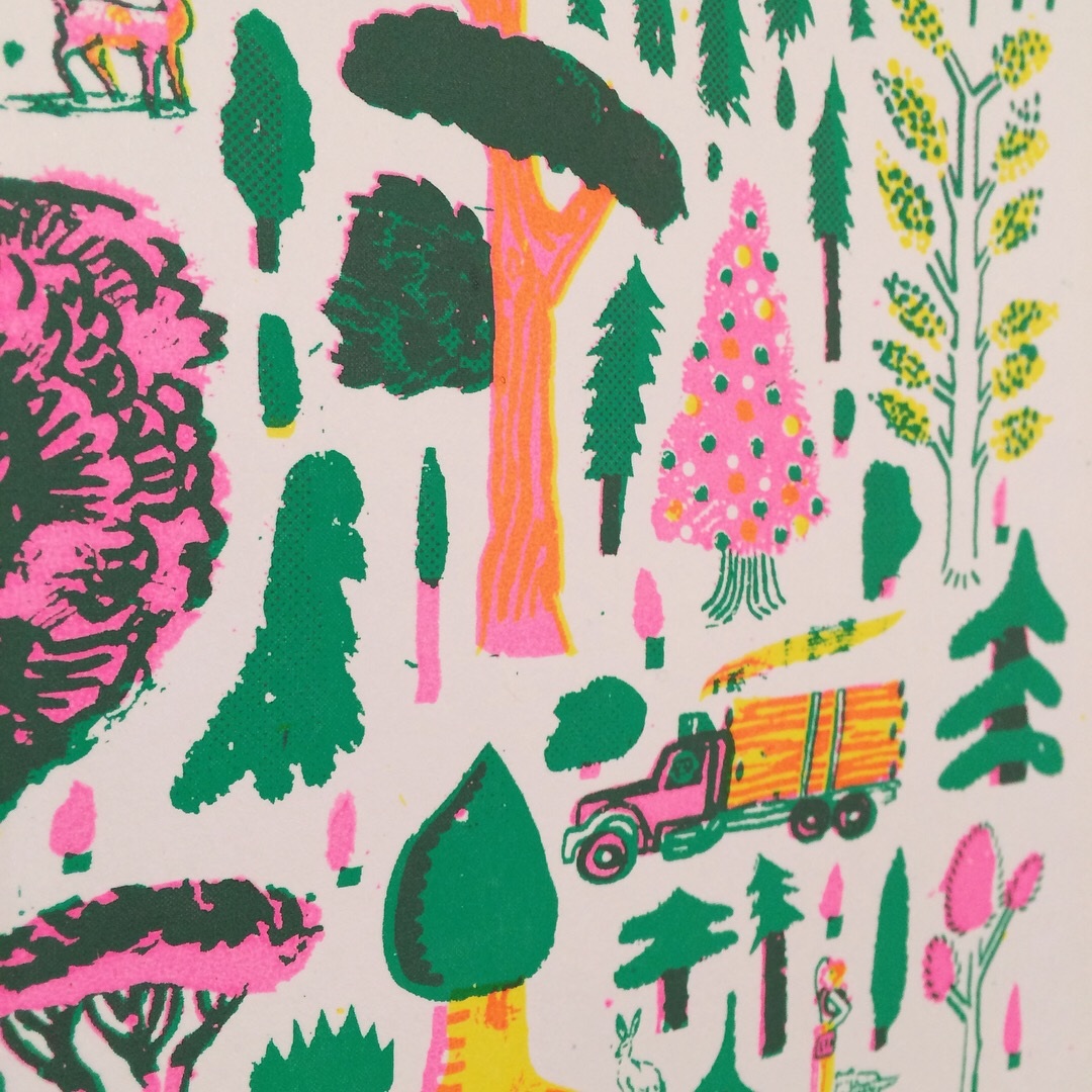 Coniferous Screenprint - Nicholas Stevenson