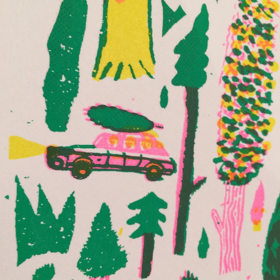Coniferous Screenprint - Nicholas Stevenson