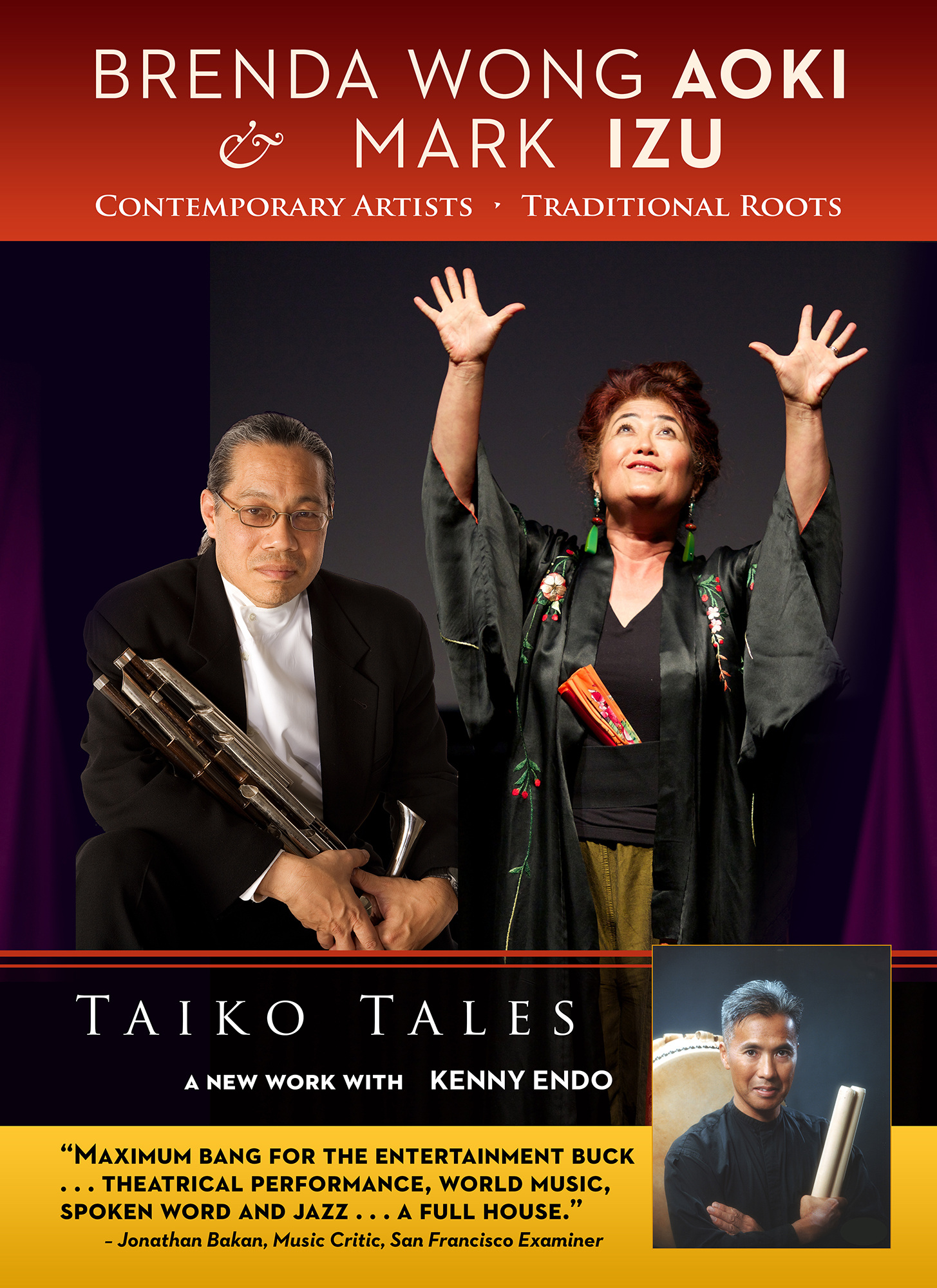 *Now Booking* Taiko Tales - Brenda Wong Aoki and Mark Izu