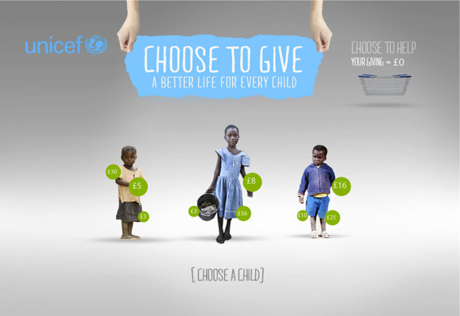 Unicef. Choose to give a better life for every child - Gill White ...